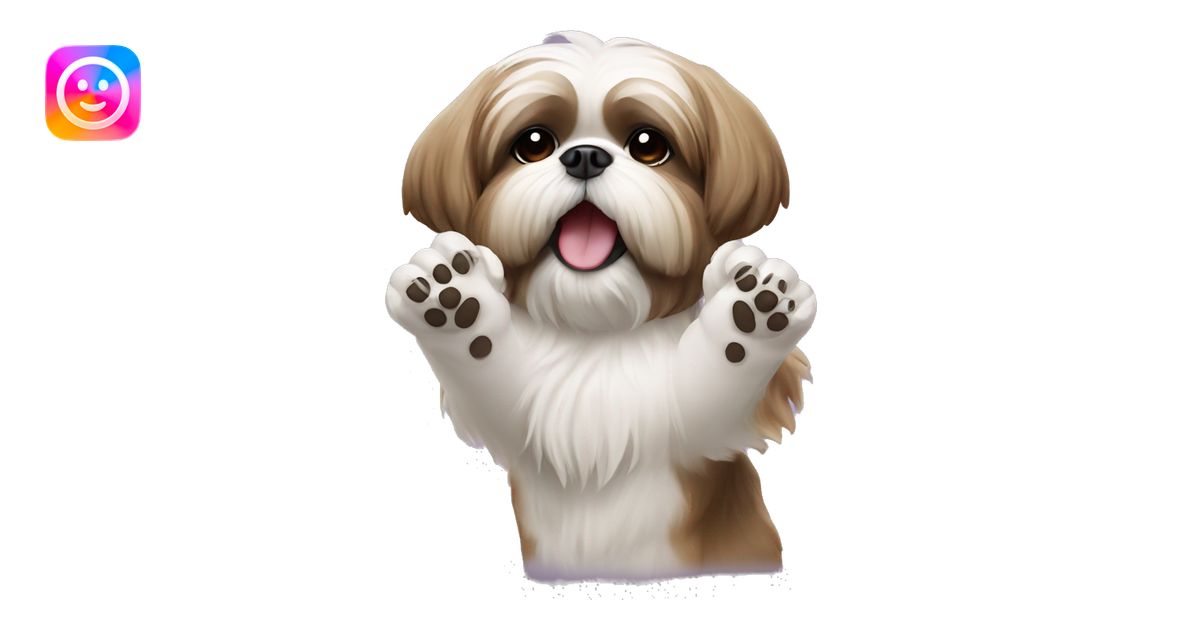 Shihtzu dog clapping emoji | AI Emoji Generator
