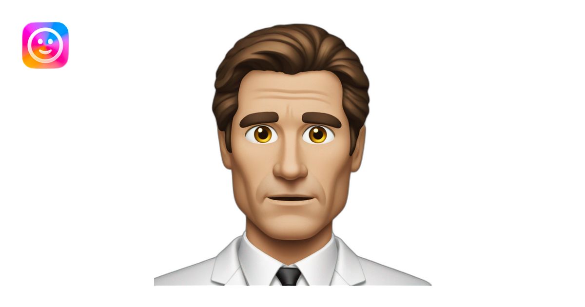 patrick bateman stare emoji | AI Emoji Generator