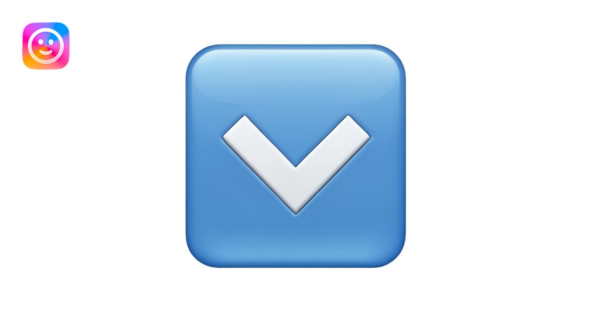 Roblox verification symbol white checkmark in blue box emoji | AI Emoji ...