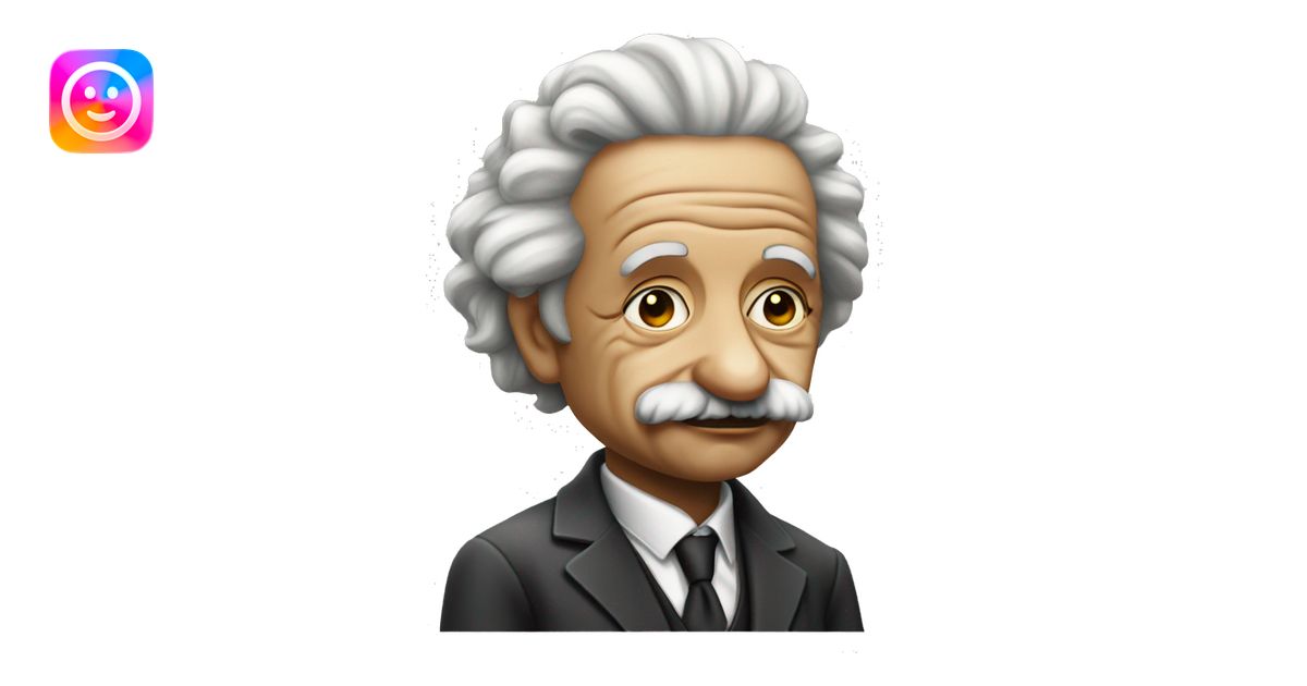 Albert Einstein gangster emoji | AI Emoji Generator
