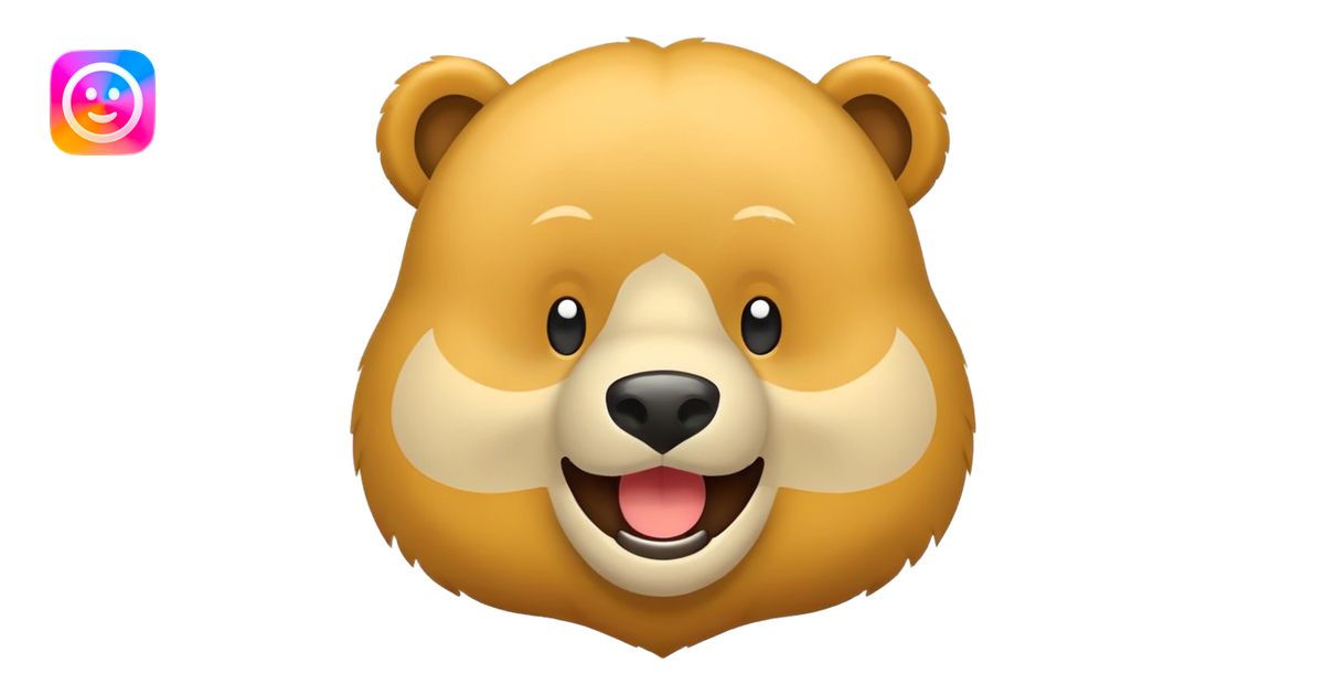 Realizamos un emoji de un oso riéndose emoji | AI Emoji Generator