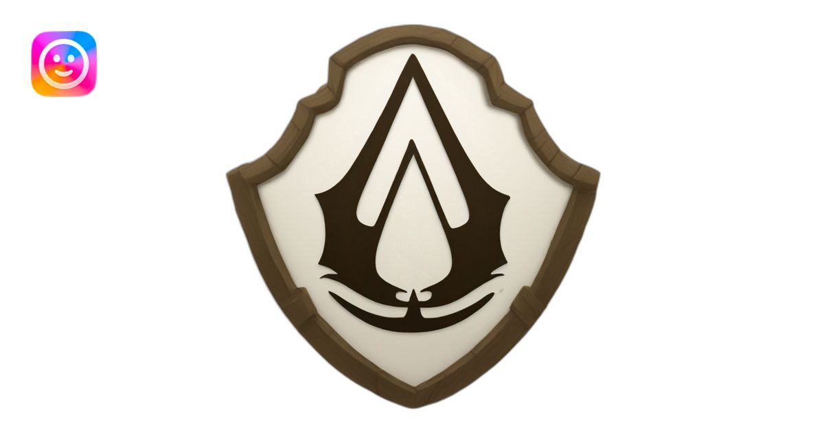 assassin’s creed crest logo ancient japan emoji | AI Emoji Generator