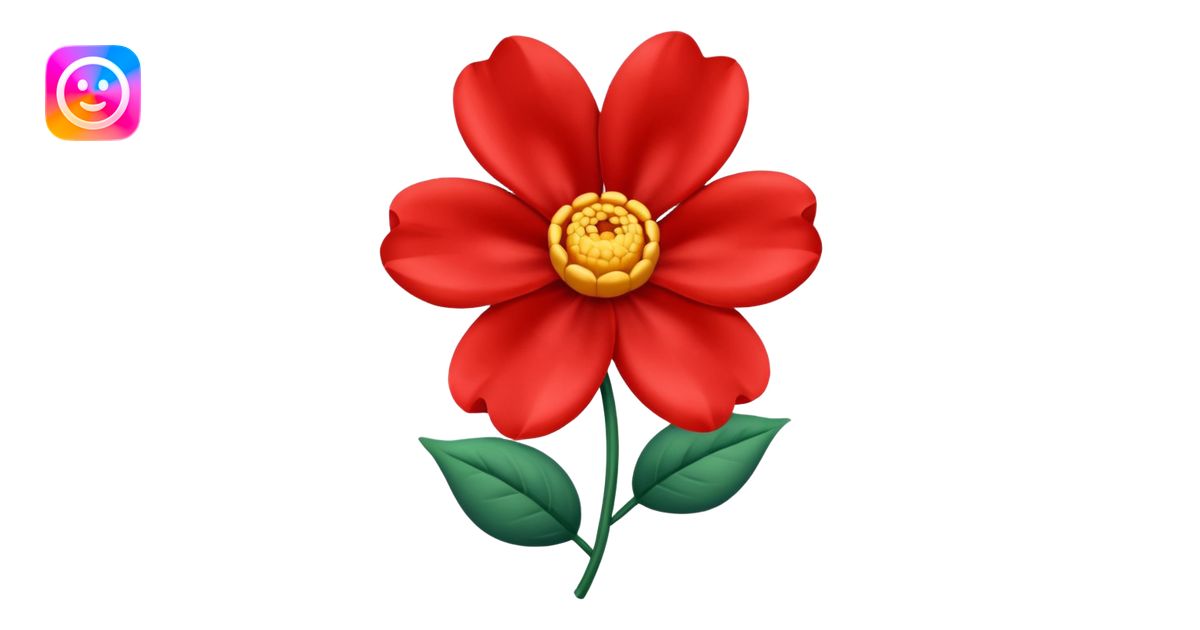 silk flower emoji | AI Emoji Generator