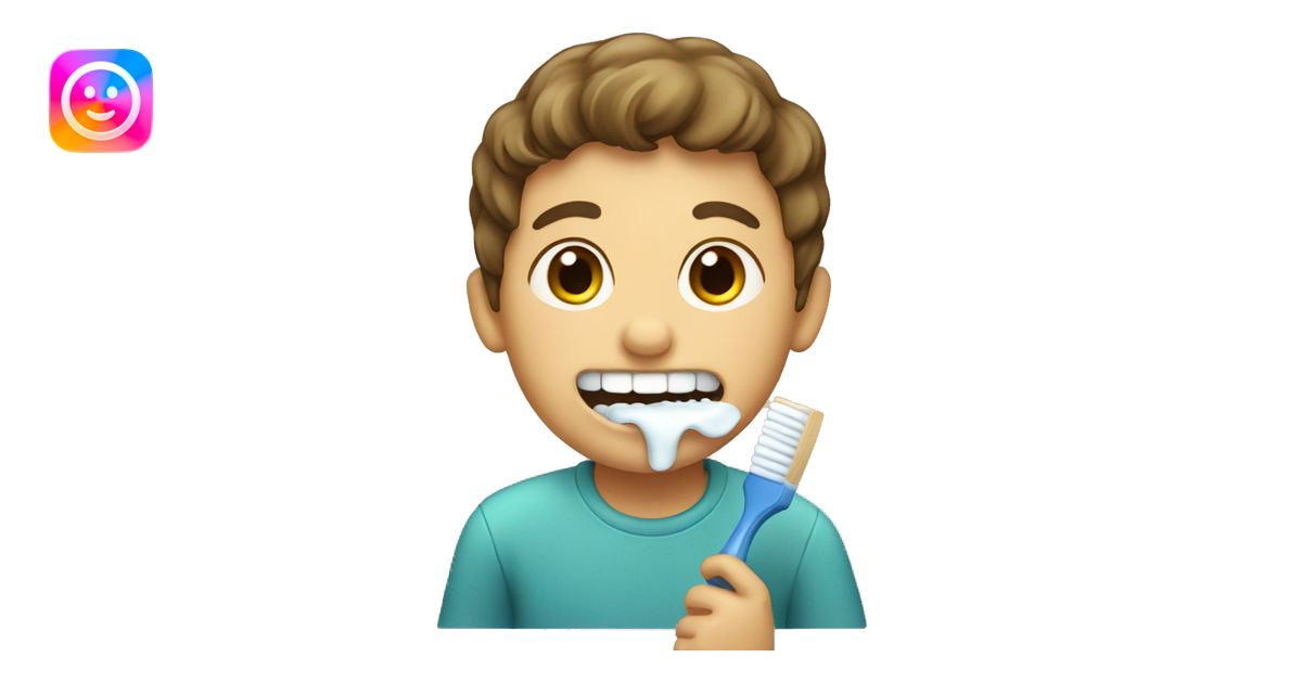 boy brushing tooth emoji | AI Emoji Generator