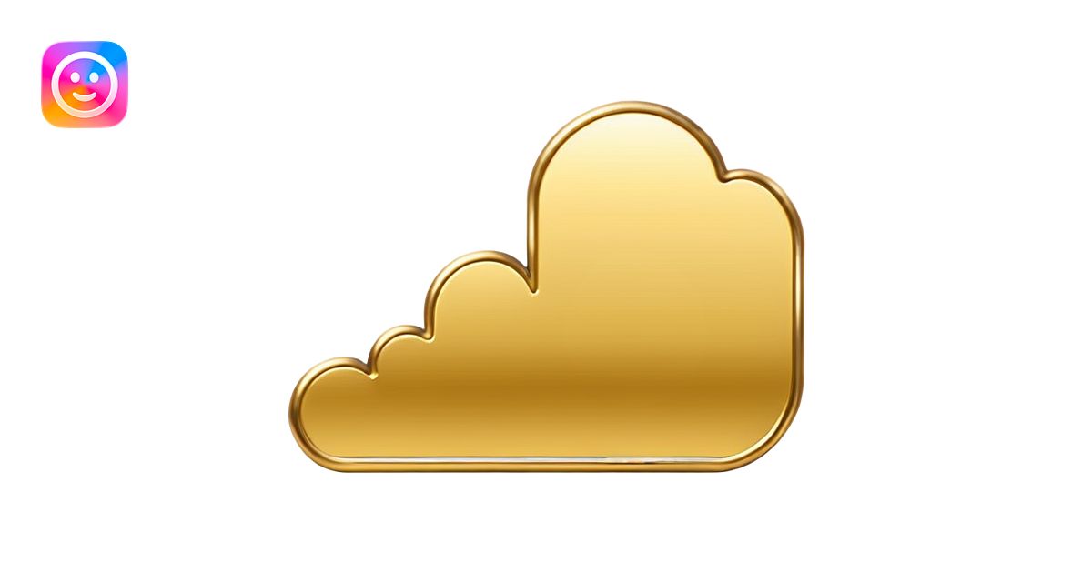 shiny gold charted line emoji | AI Emoji Generator