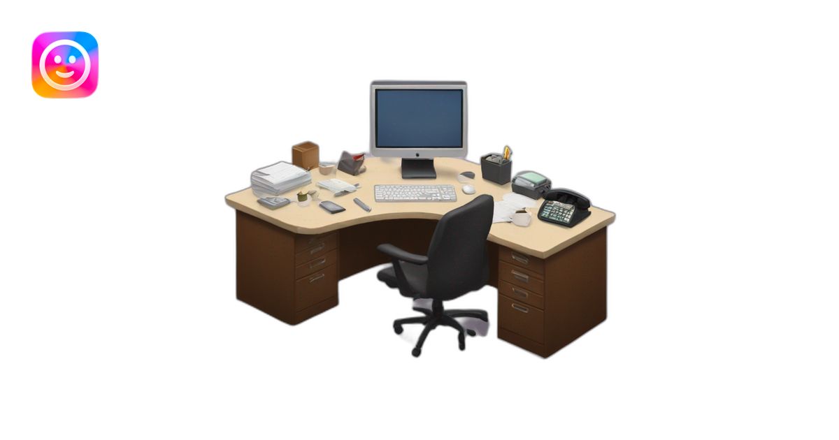 michael scott office mega desk emoji | AI Emoji Generator