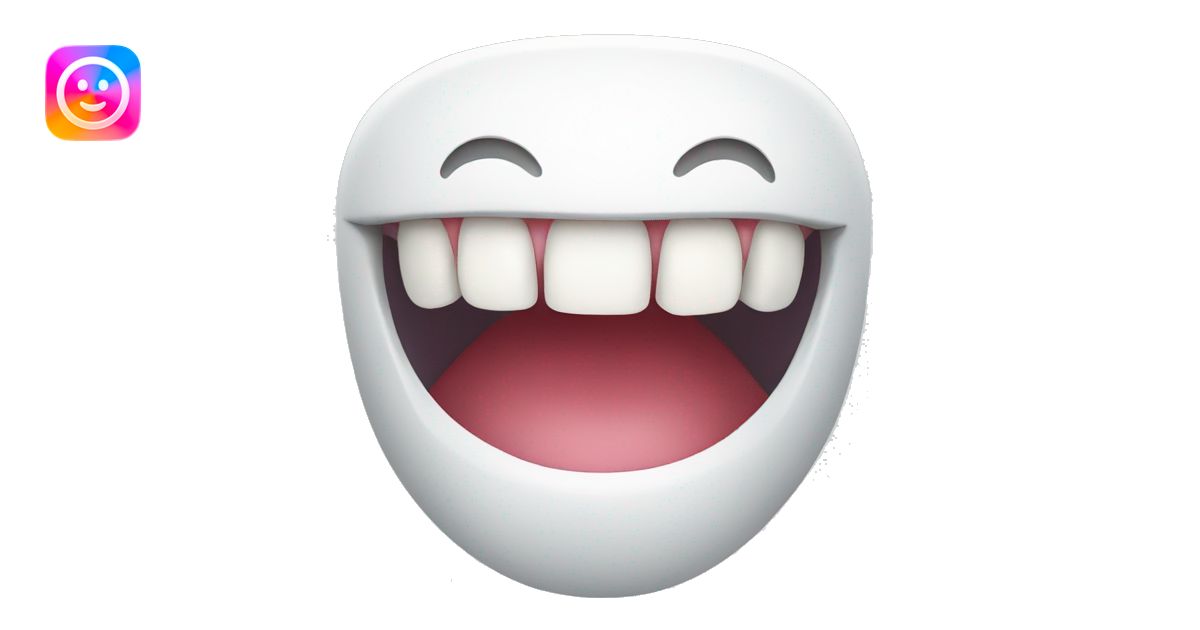 Smile teeth emoji | AI Emoji Generator