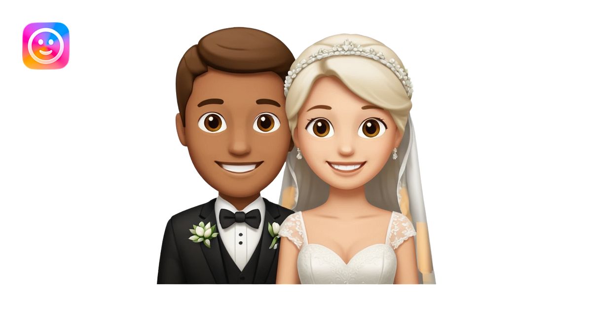 wedding man and woman emoji | AI Emoji Generator