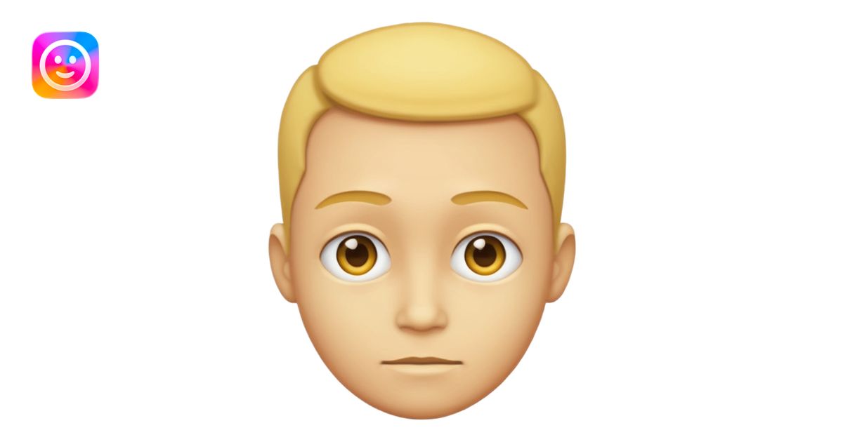 Big head with yellow skin, Half body. emoji | AI Emoji Generator