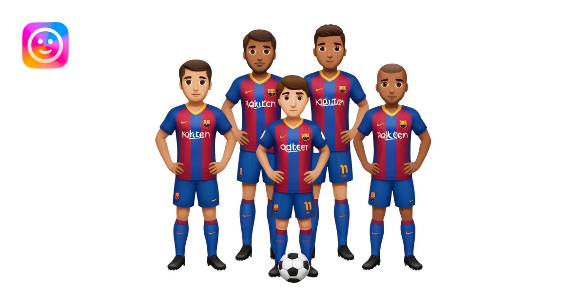 Barcelona champions emoji | AI Emoji Generator