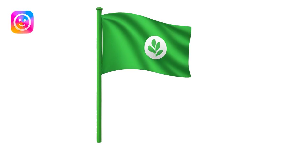 Green flag emoji | AI Emoji Generator