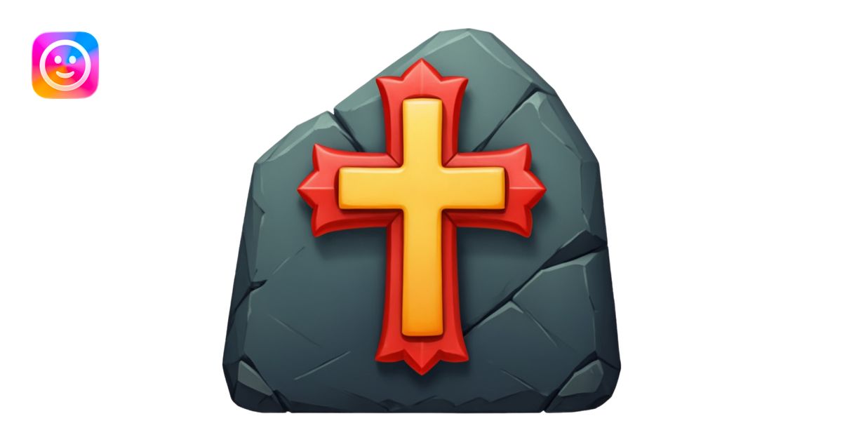 Uma cruz gótica realista emoji | AI Emoji Generator