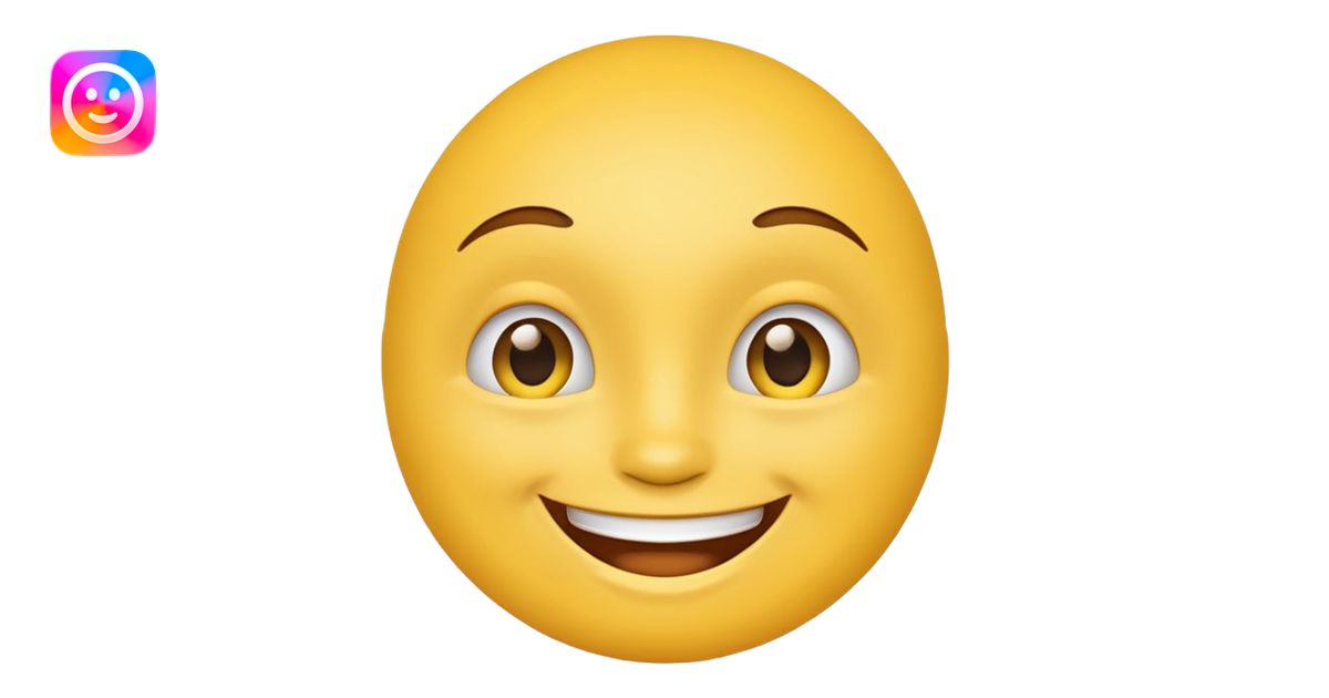Normal happy face emoji | AI Emoji Generator