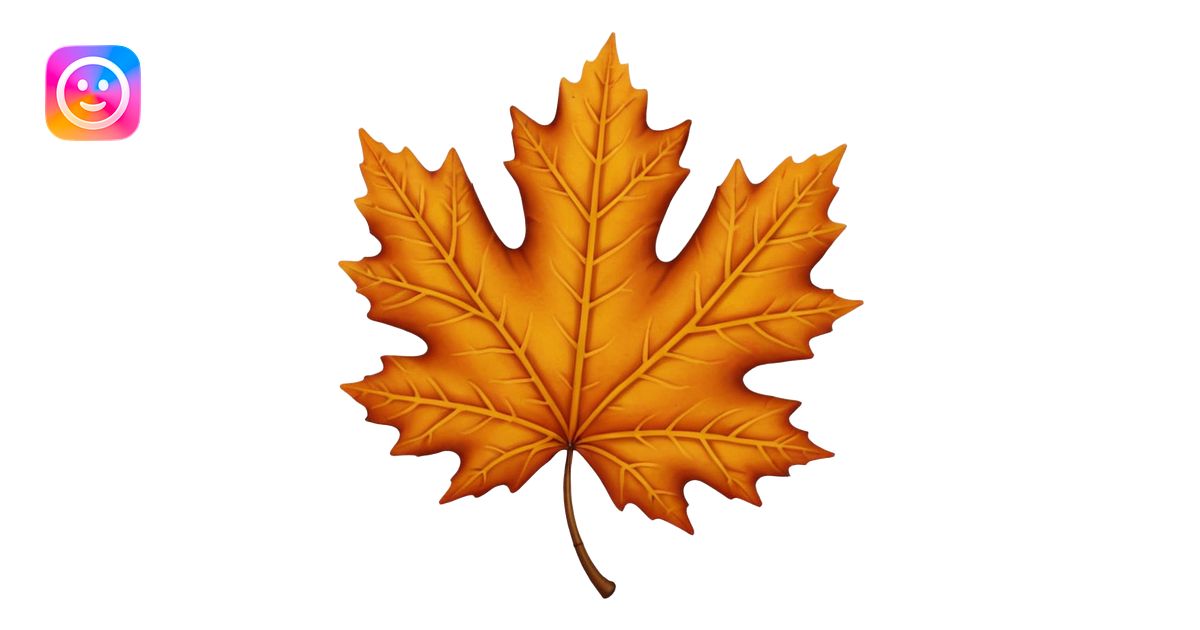 brown maple leave emoji | AI Emoji Generator