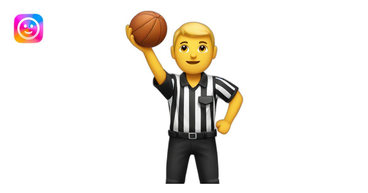referee catching ball emoji | AI Emoji Generator