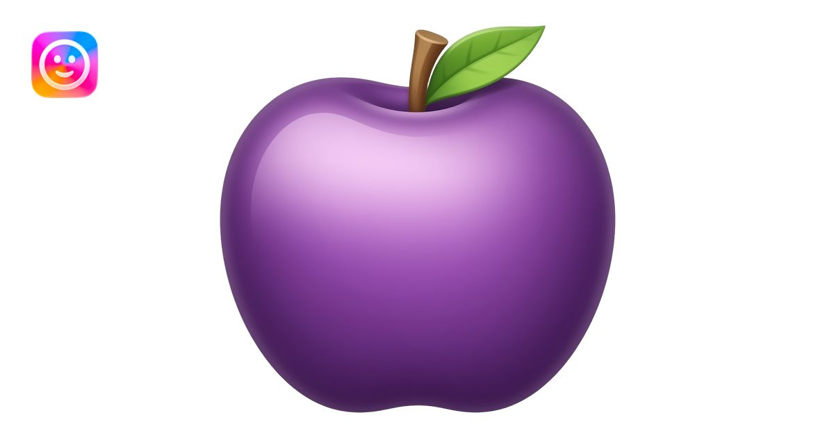 purple a emoji | AI Emoji Generator