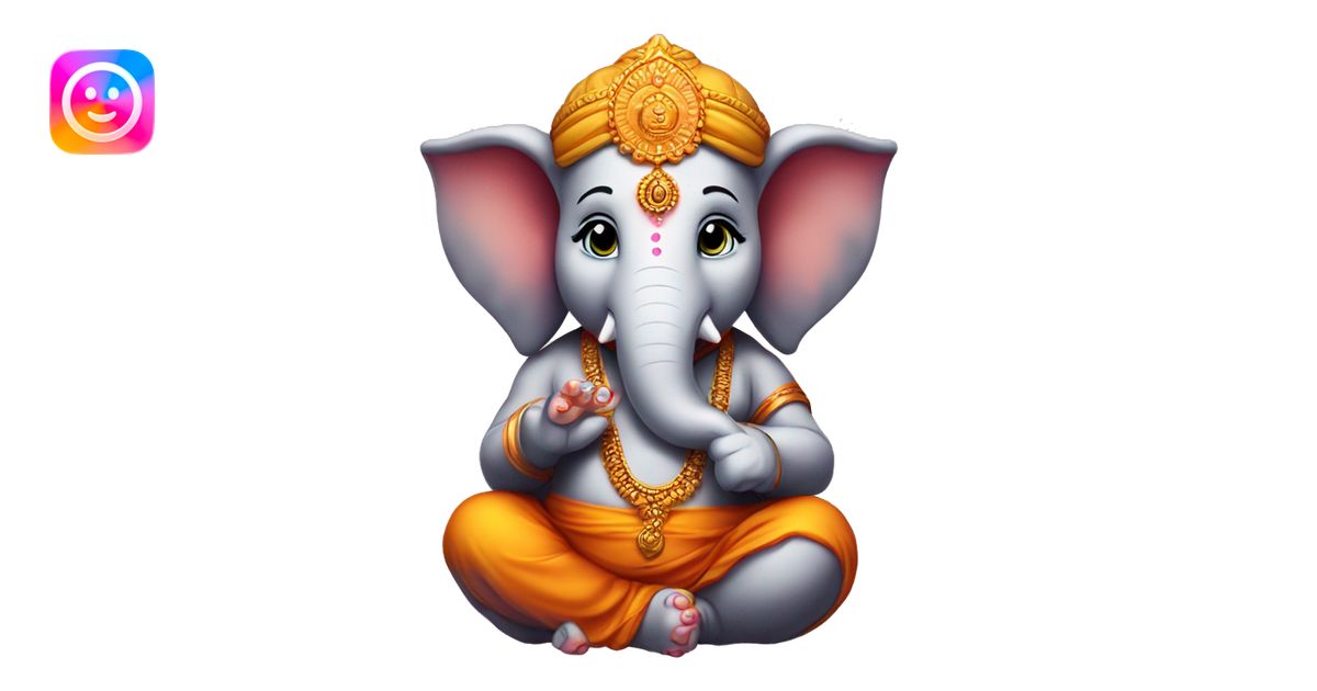 Ganpati bappa CUTE emoji | AI Emoji Generator