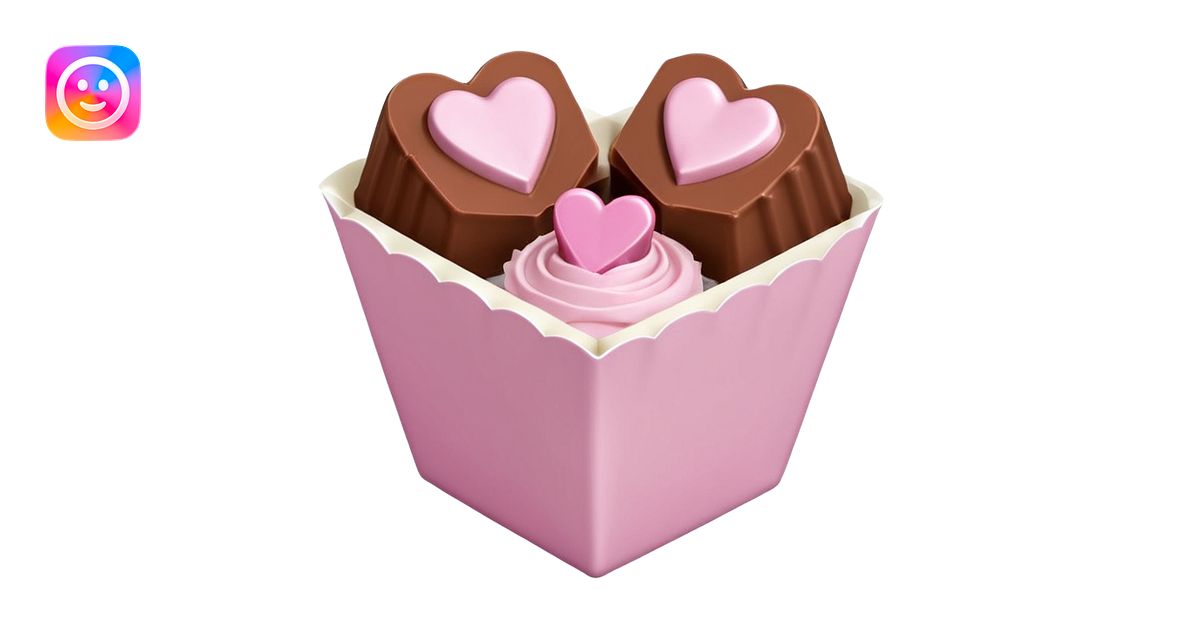 Two square milk chocolate pralines only, Each praline is a sharp-edged ...