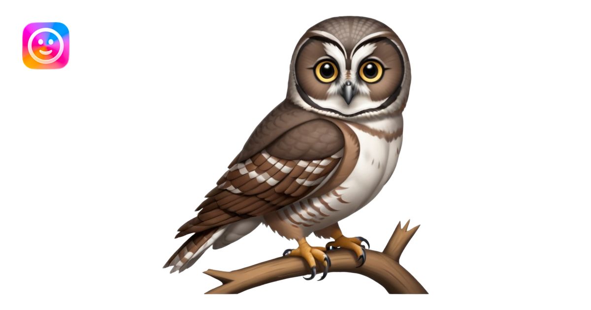 Northern Hawk-Owl emoji | AI Emoji Generator