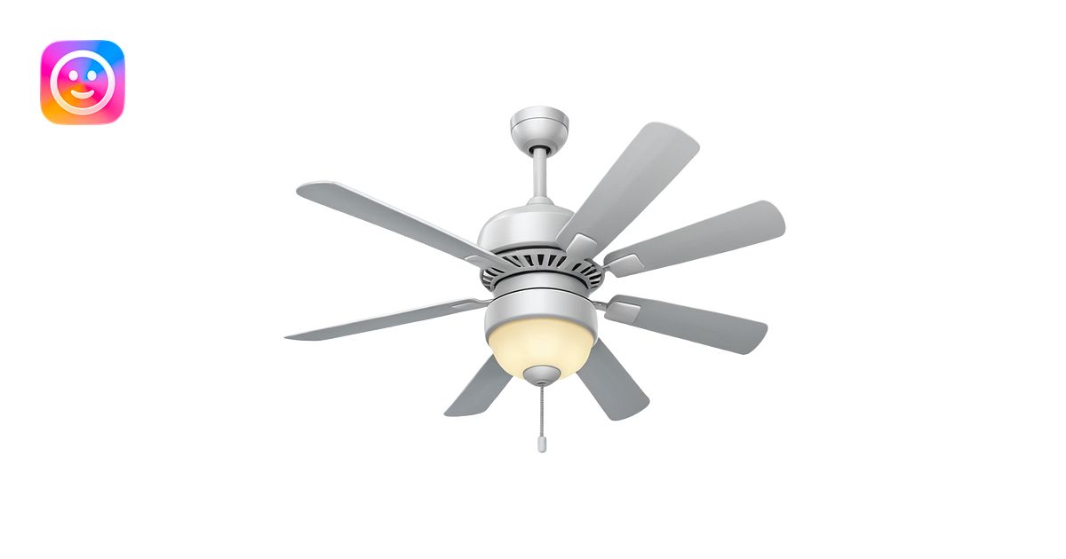 Ceiling fan emoji | AI Emoji Generator