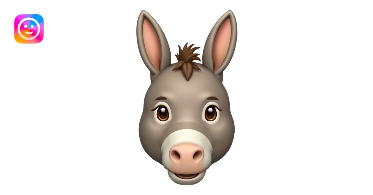 Donkey emoji | AI Emoji Generator