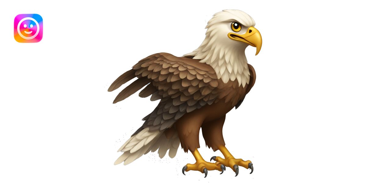 Eagle with a Hindu swastika emoji | AI Emoji Generator