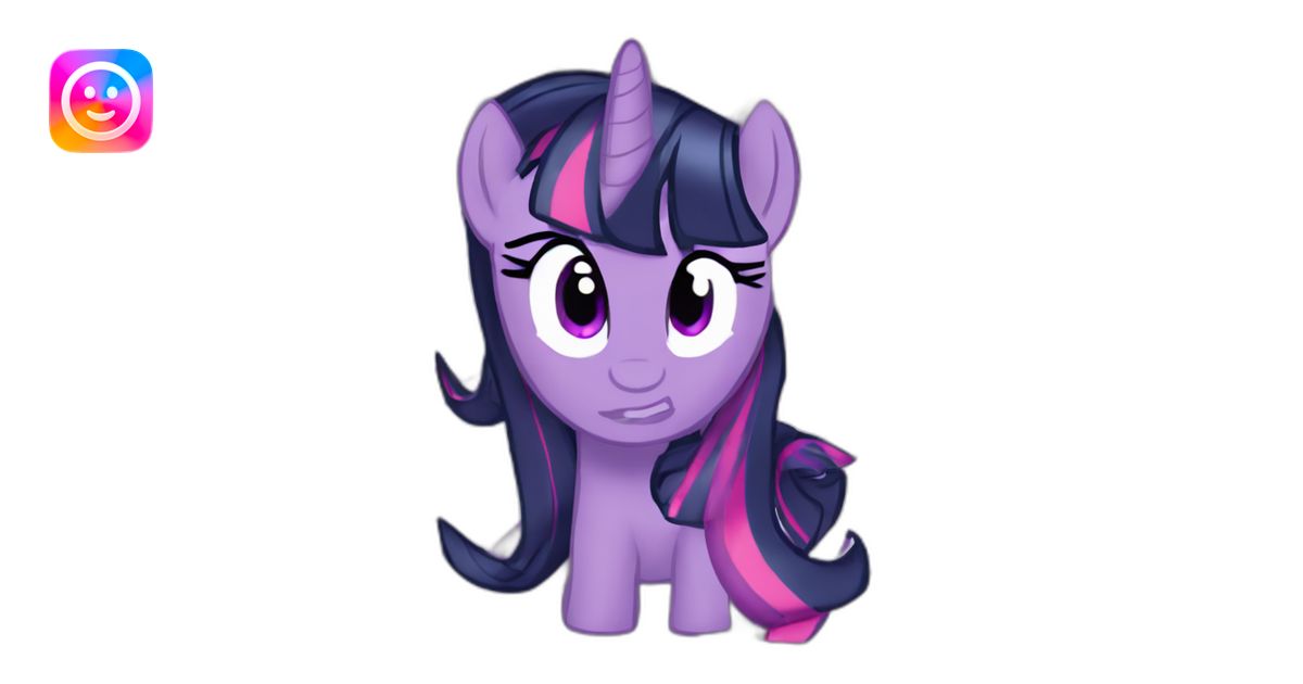 twilight sparkle pony mild panic intensifies emoji | AI Emoji Generator