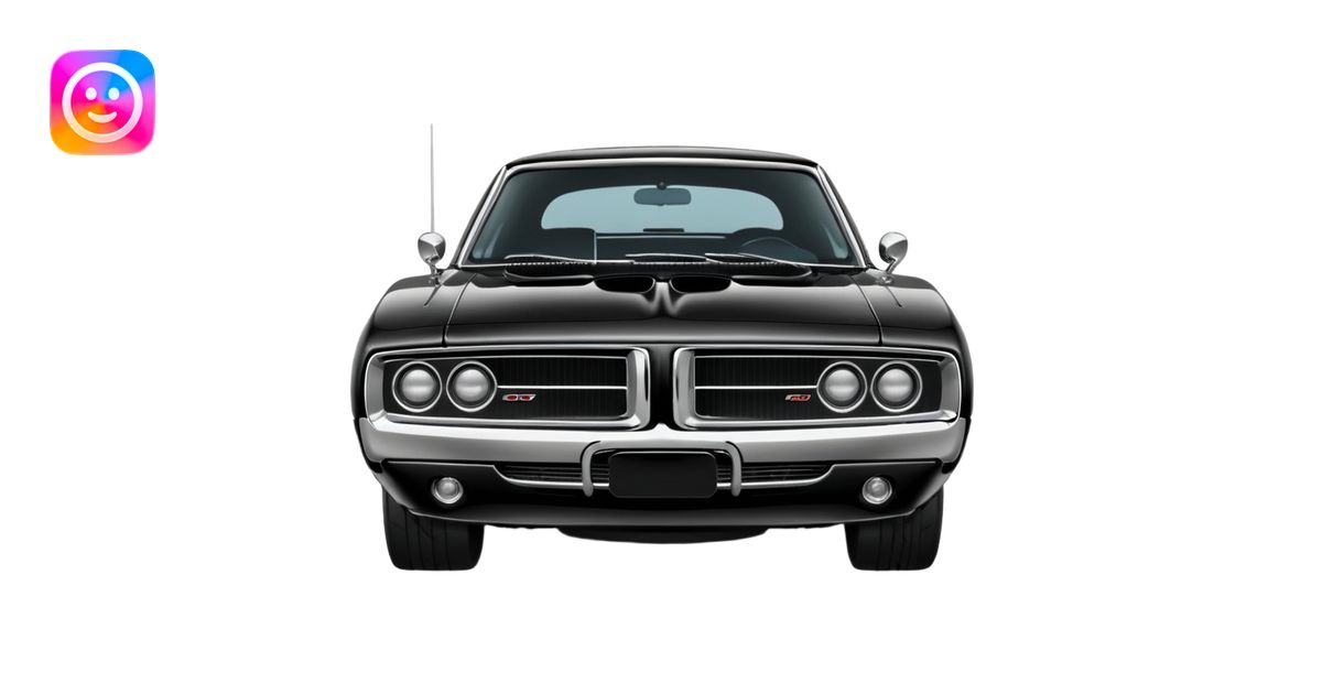 1970 Dodge charger RT emoji | AI Emoji Generator