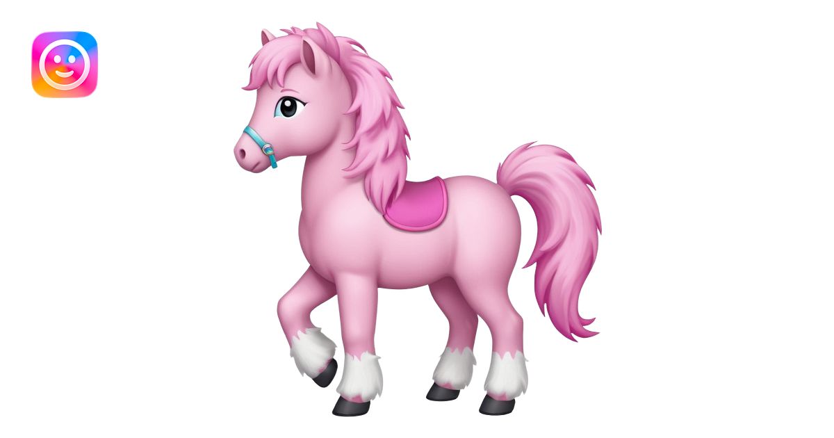 pink pony emoji | AI Emoji Generator