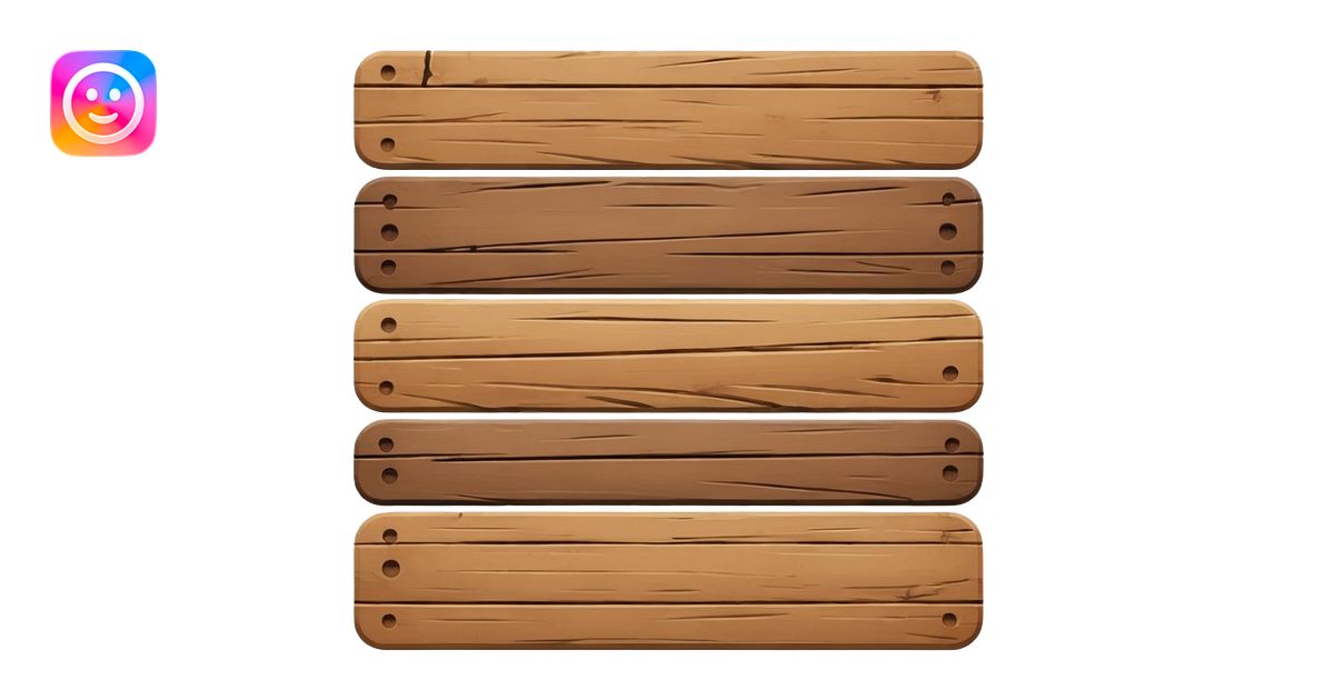 1 wooden plank emoji | AI Emoji Generator