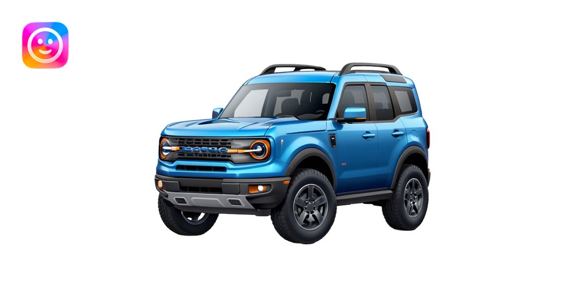 blue Ford bronco sport emoji | AI Emoji Generator