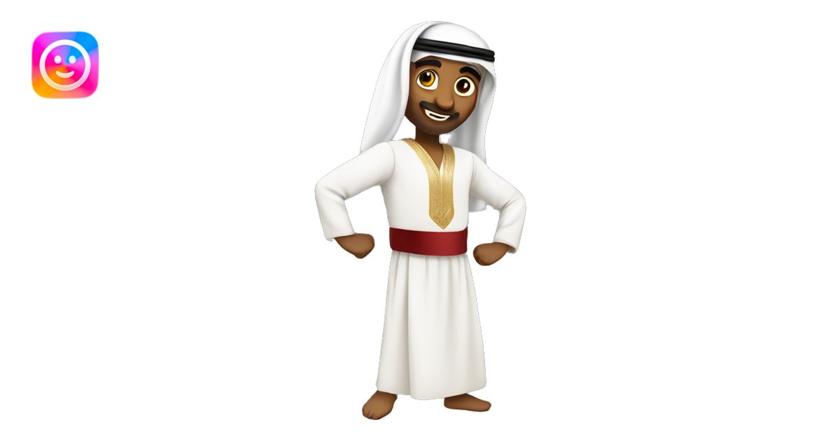Traditional uae dance emoji | AI Emoji Generator
