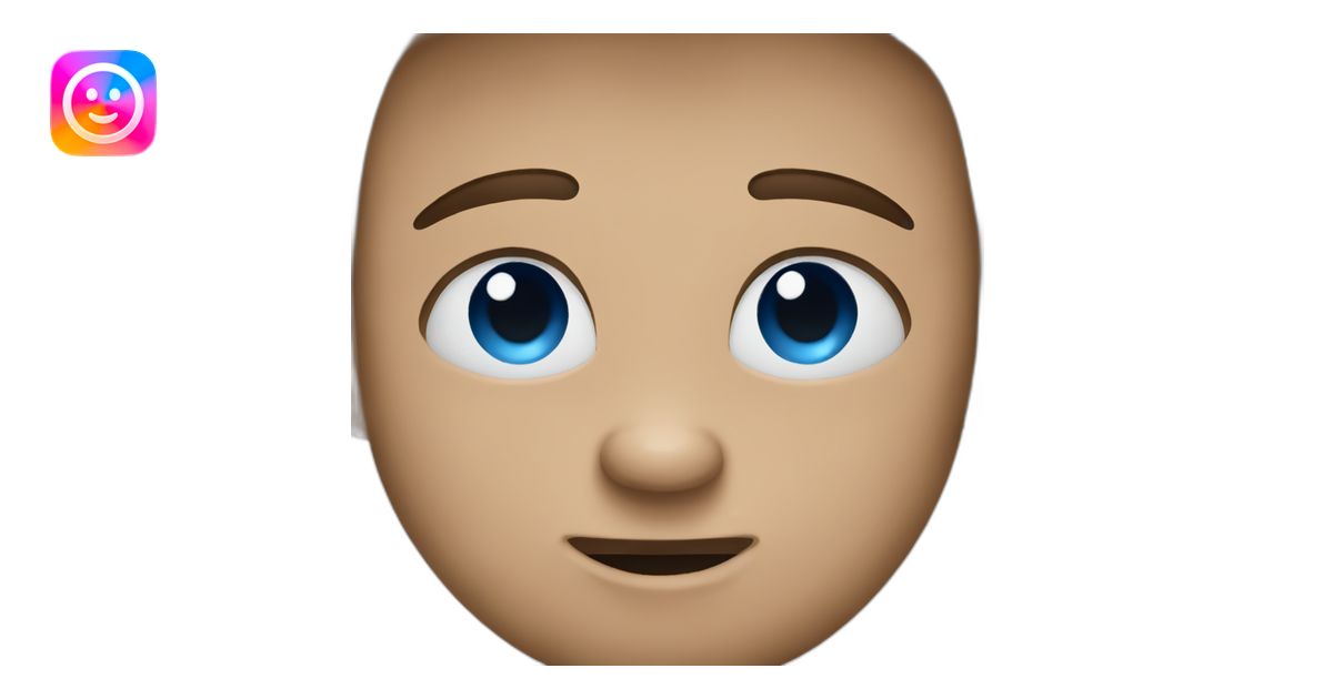 groupme blue emoji cheeks emoji | AI Emoji Generator
