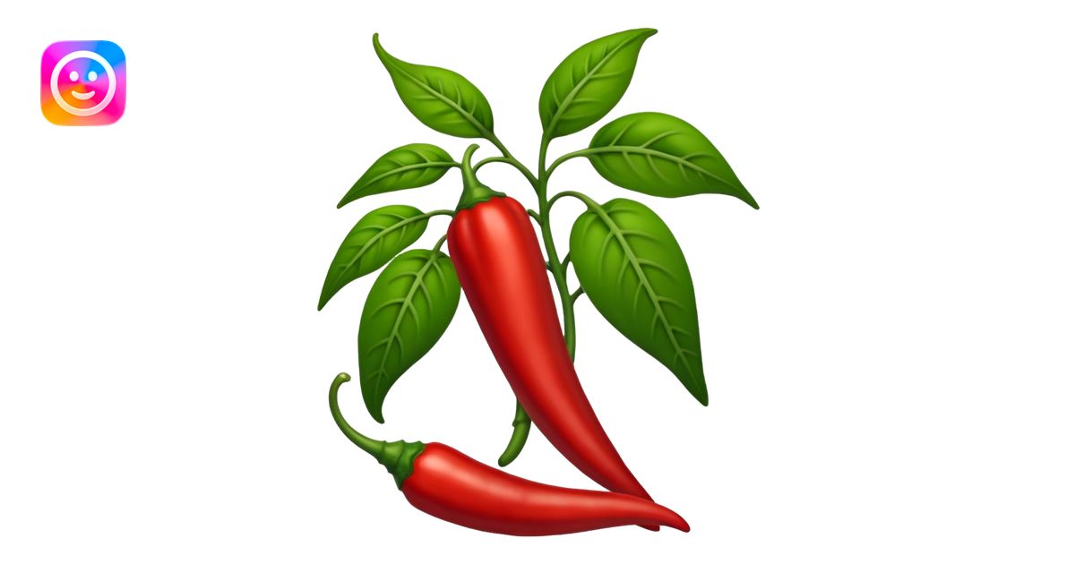 a chili pepper plant emoji | AI Emoji Generator