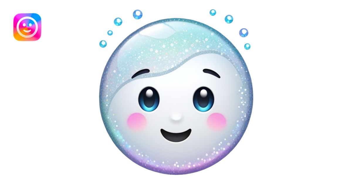 white glory glitter emoji | AI Emoji Generator