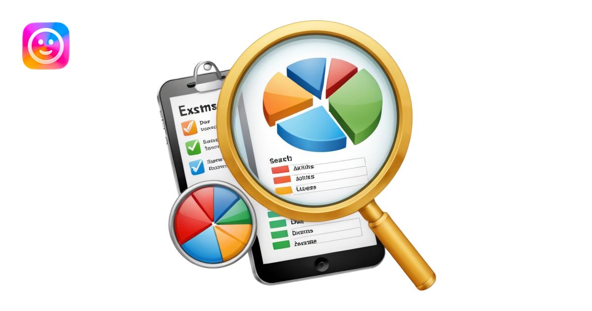 Checking and auditing estimate documents with search icon and ...