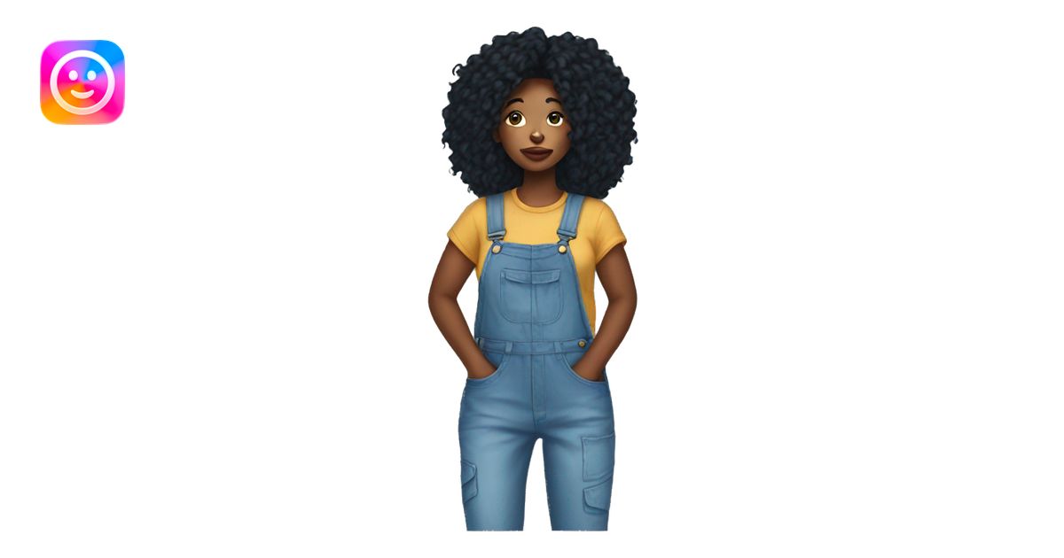 sza wear Overalls emoji | AI Emoji Generator