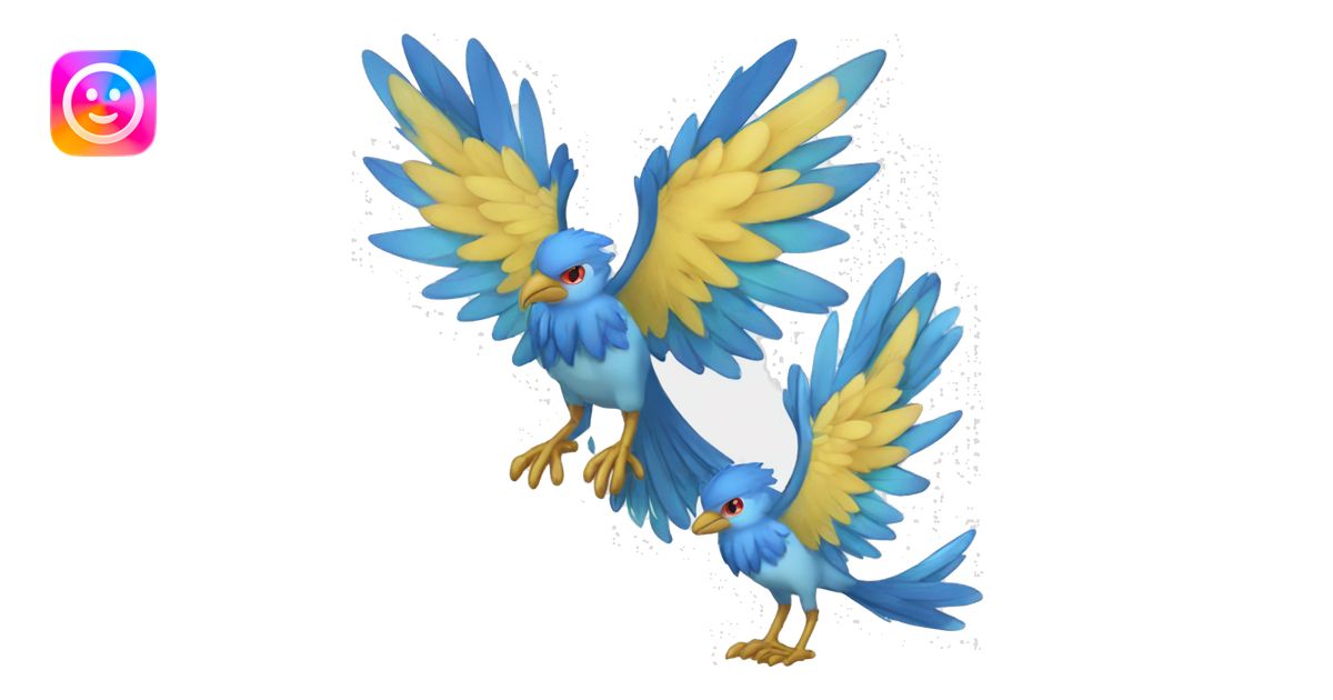 Edgy Fantasy legendary blue bird water-type-Hydro-Phoenix-avian Fakemon ...