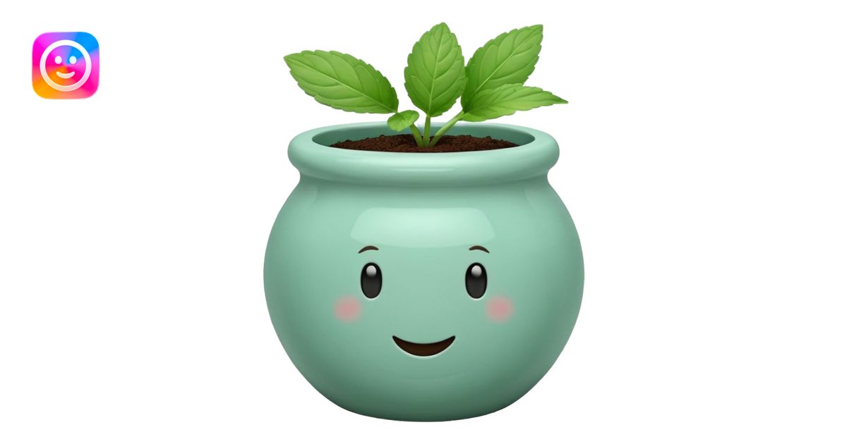 Le Cresuet Cool Mint pot emoji | AI Emoji Generator