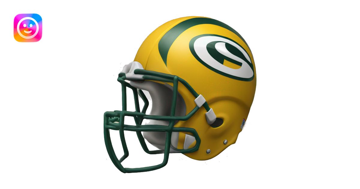 Green Bay packer happy fan emoji | AI Emoji Generator