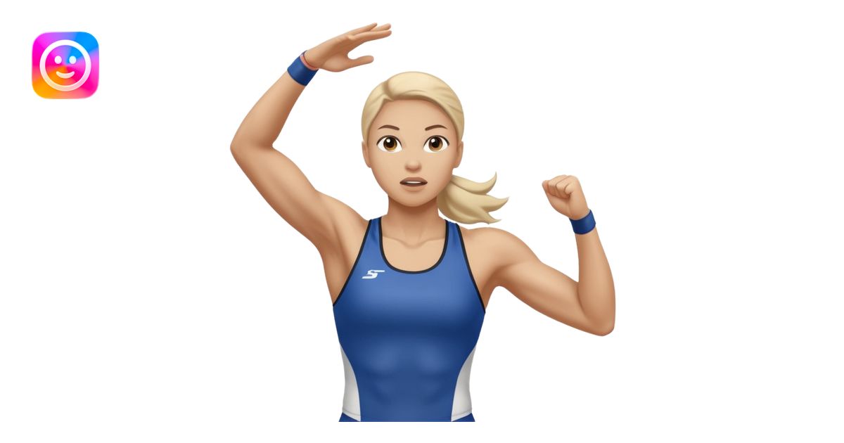 track and field throwing event female emoji | AI Emoji Generator