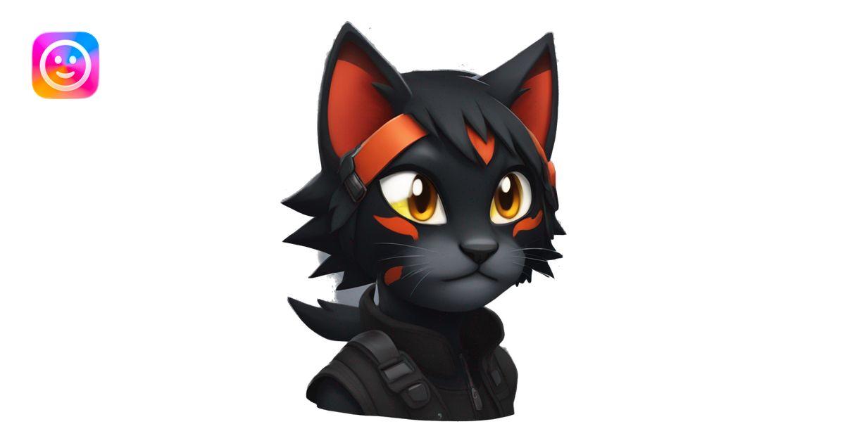 Edgy Shy Anthro boyish cool pretty dark black Litten-Pokémon-cat ...