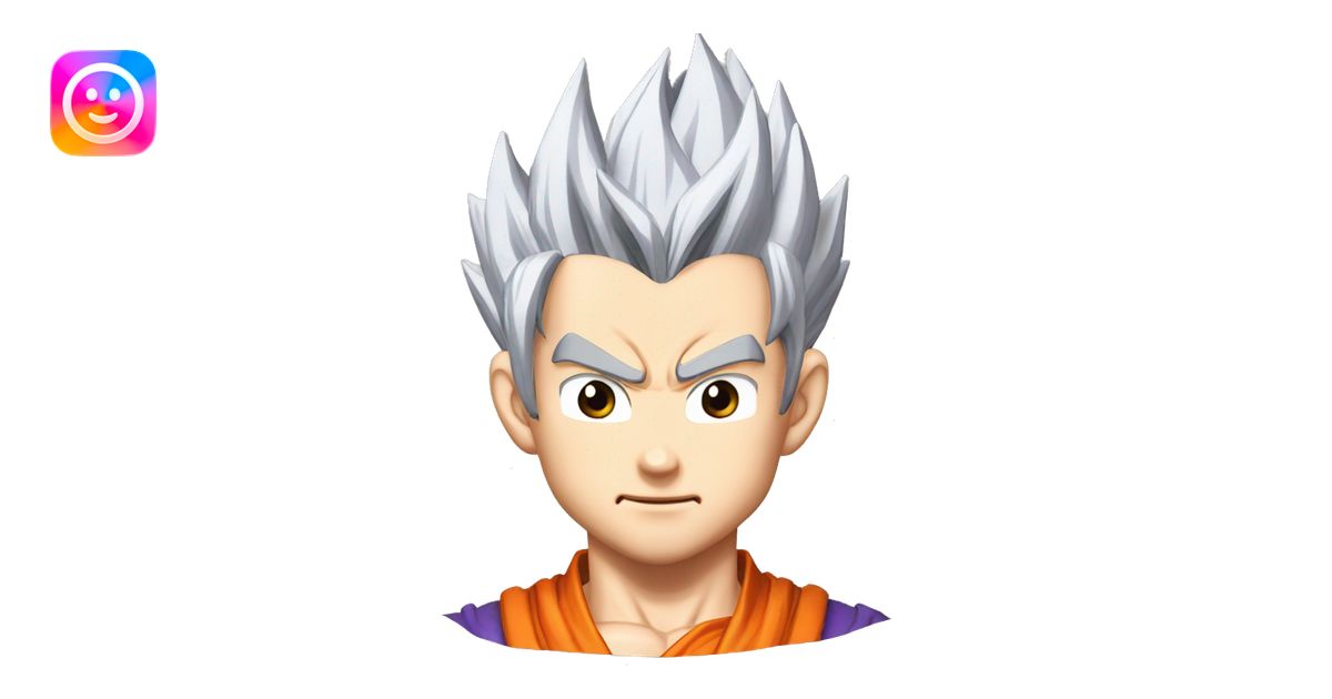 Gohan from dragon ball z emoji | AI Emoji Generator