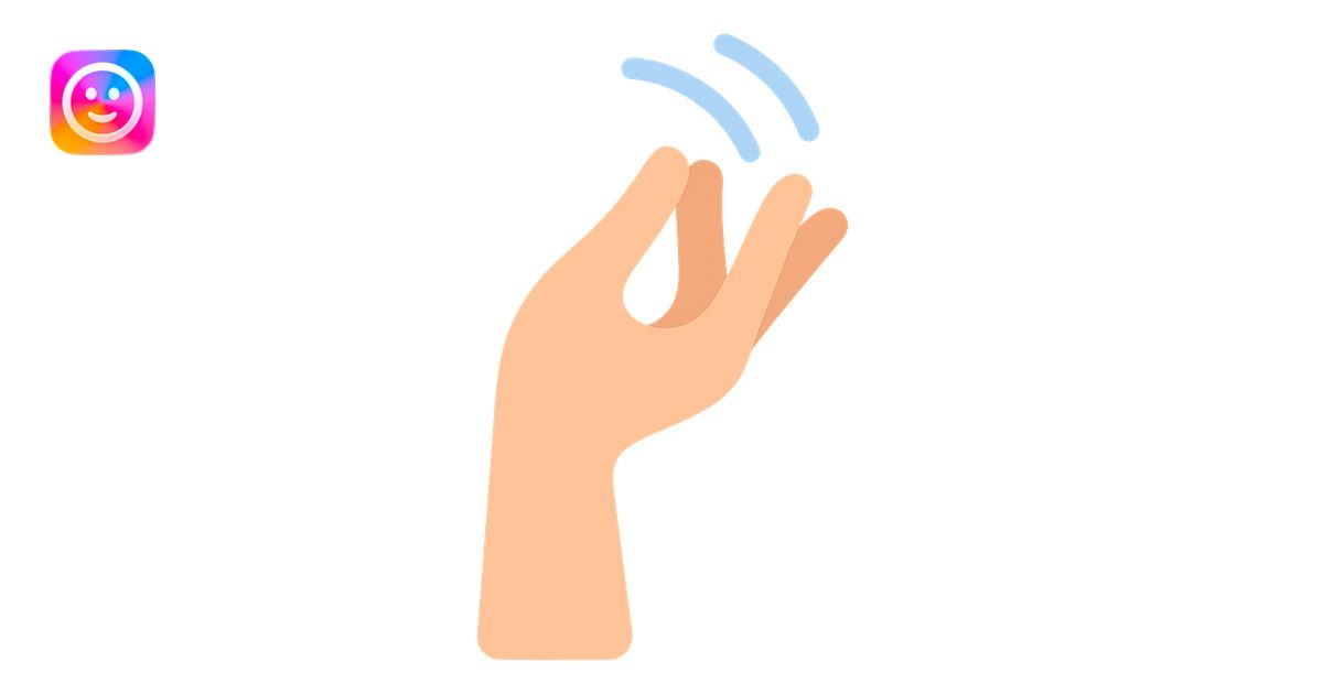 icon of the 'nah hareketi' gesture, hand under chin, fingers flicking ...