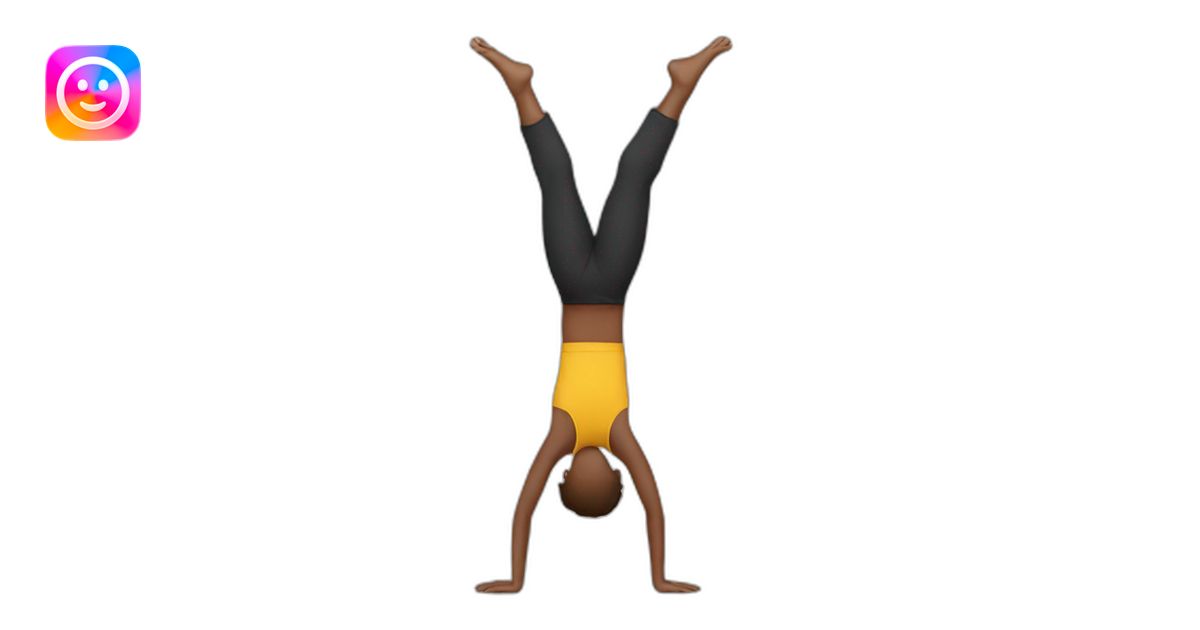handstand open arms emoji | AI Emoji Generator