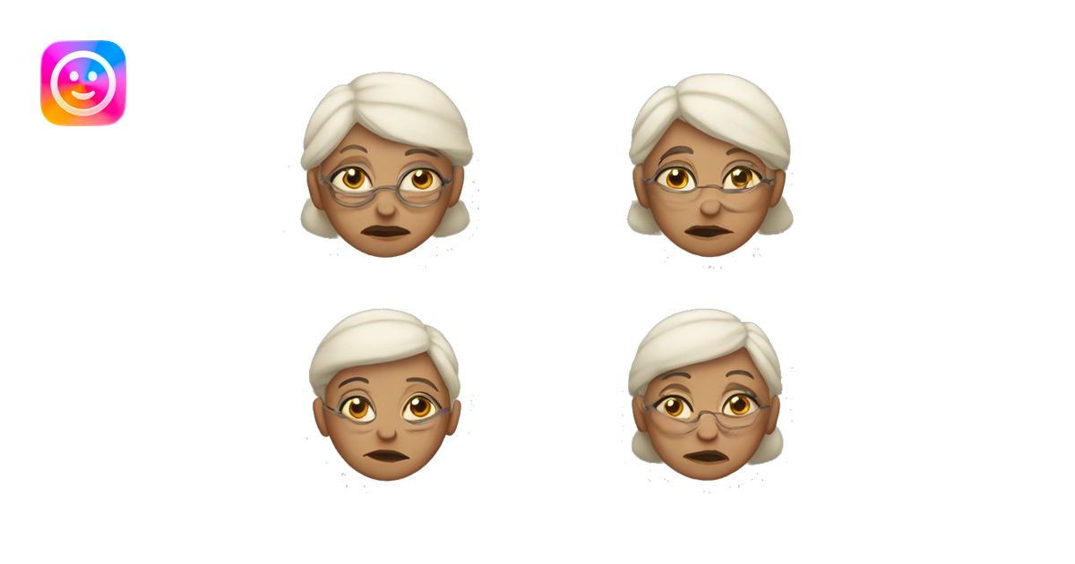 Een thug oma emoji | AI Emoji Generator
