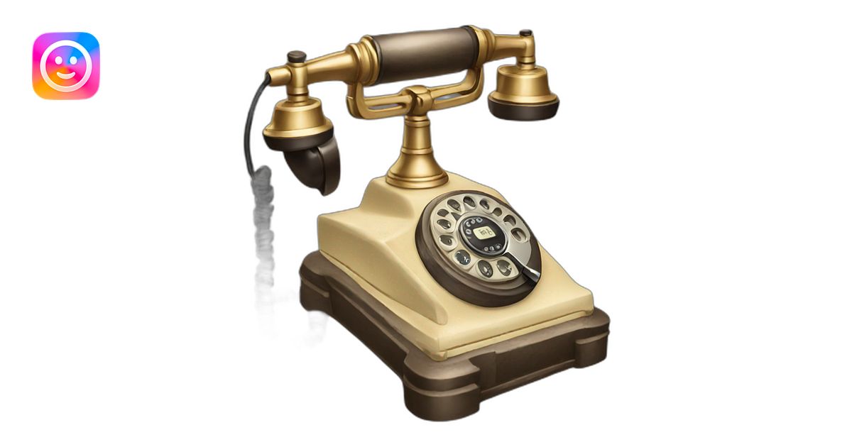 fancy old phone emoji | AI Emoji Generator