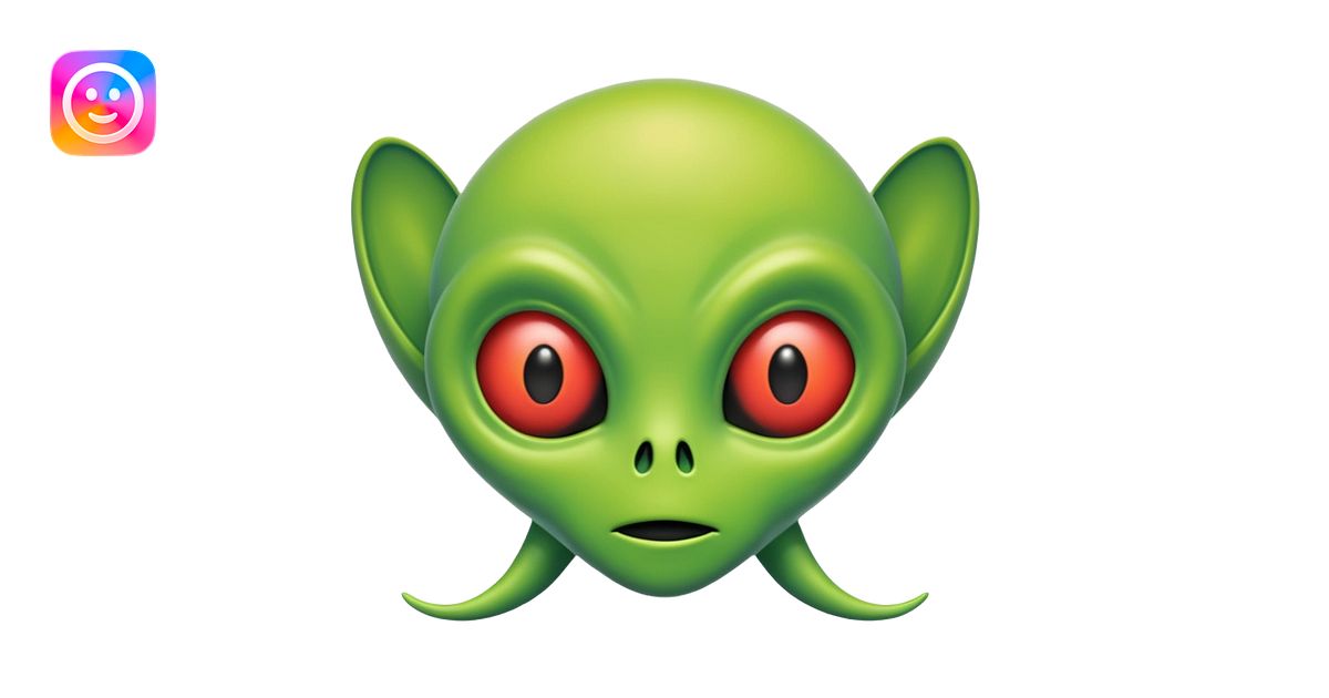 Acid blooded Alien emoji | AI Emoji Generator
