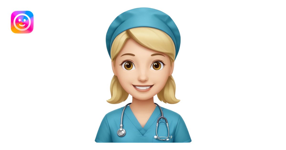 nurse with Scrubs emoji | AI Emoji Generator