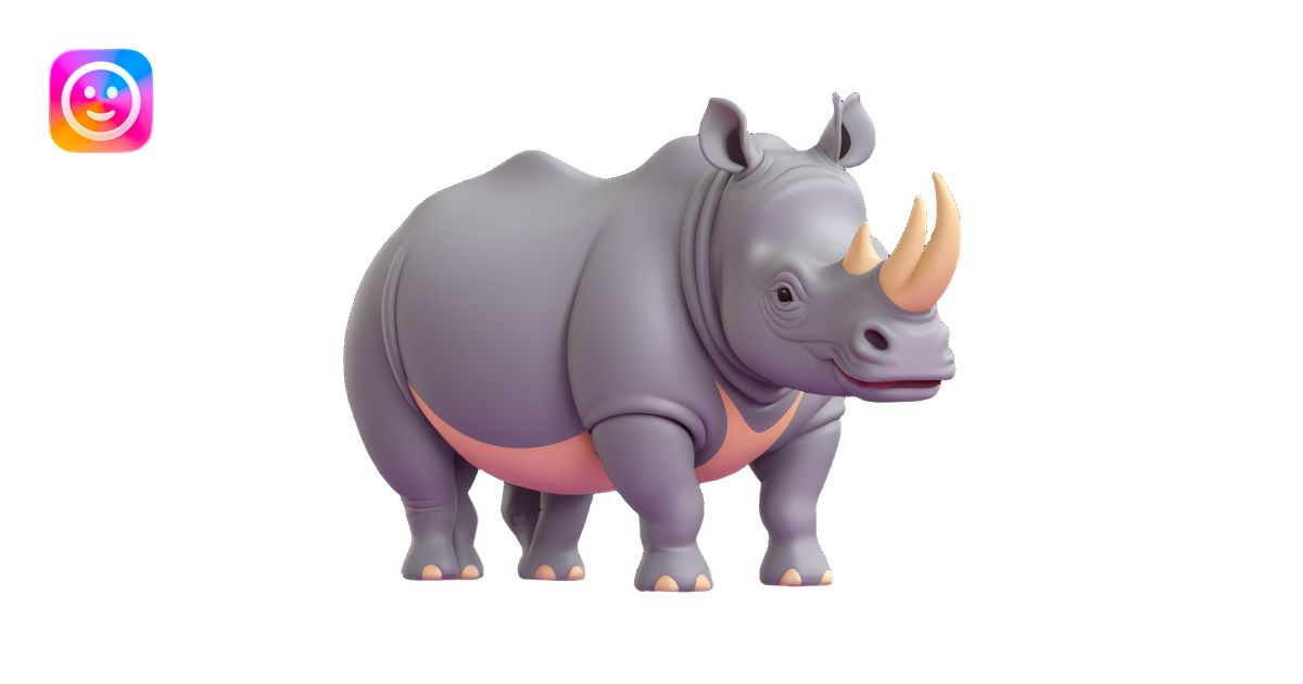 Rhinoceros emoji | AI Emoji Generator